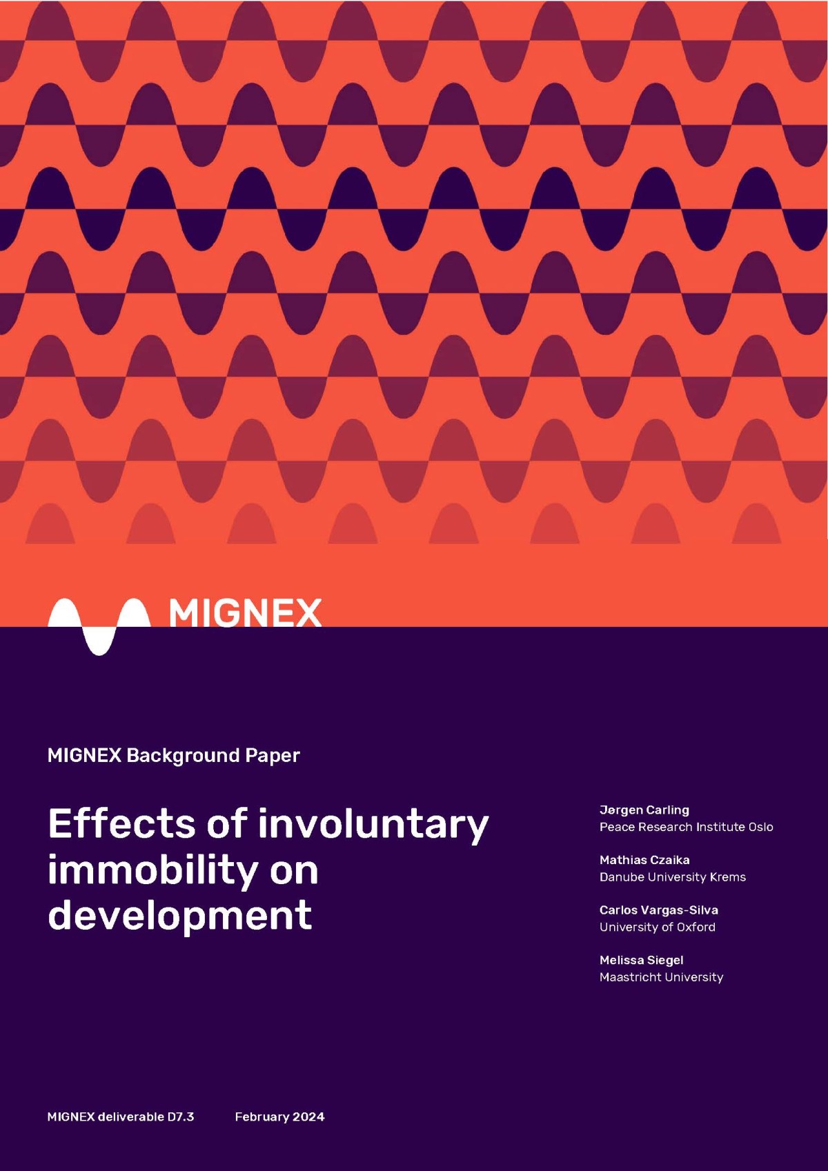 Effects of involuntary immobility on development | MIGNEX