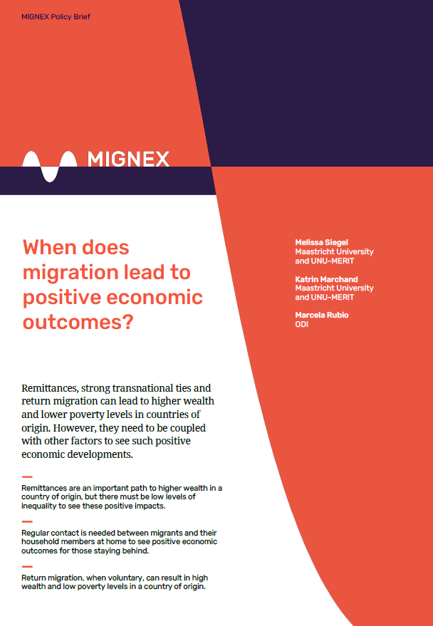 When does migration lead to positive economic outcomes? | MIGNEX